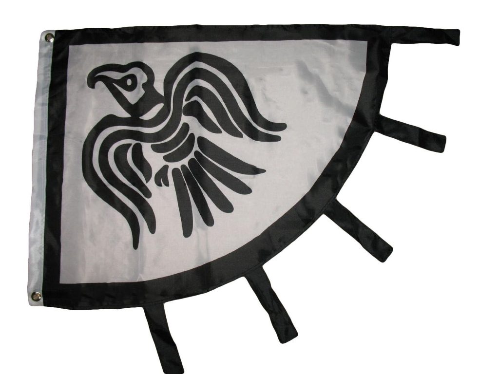 Viking Raven Banner W/B – Patriotic Flags
